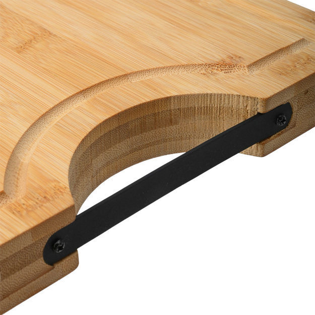 ΕΠΙΦΑΝΕΙΑ ΚΟΠΗΣ BAMBOO ESSENTIALS 35x25cm ΜΕ ΜΕΤΑΛΛΙΚΗ ΛΑΒΗ ESTIA 01 ...