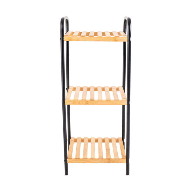 ΡΑΦΙΕΡΑ ΕΠΙΔΑΠΕΔΙΑ BAMBOO ESSENTIALS ΜΕ ΜΕΤΑΛΛΙΚΗ ΒΑΣΗ 30x26x75cm 3 ...