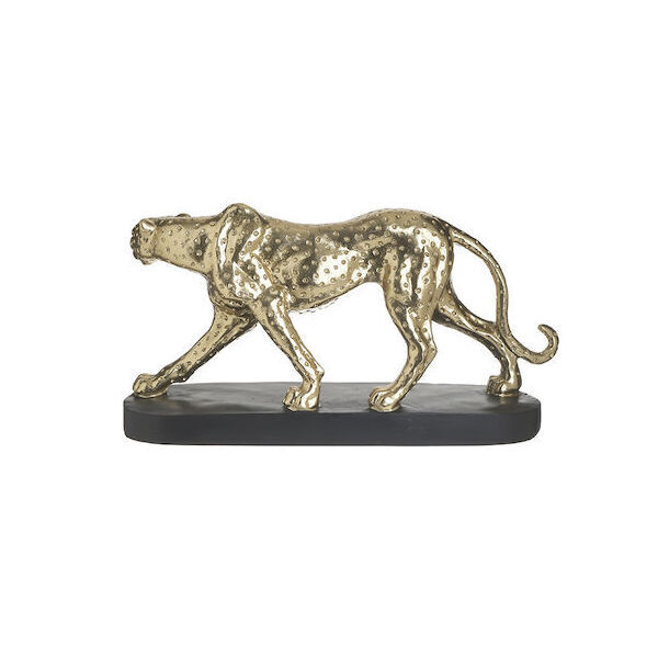 ΛΕΟΠΑΡΔΑΛΗ RESIN ΧΡΥΣΗ/ΜΑΥΡΗ 27Χ8Χ15 INART 3-70-301-0172 – Lazopoulos Home