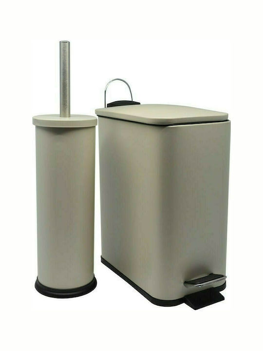 ΚΑΛΑΘΙ ΜΠΑΝΙΟΥ ΟΡΘΟΓΩΝΙΟ 5l INOX ΜΠΕΖ SOFT CLOSE ANKOR 811854 ...