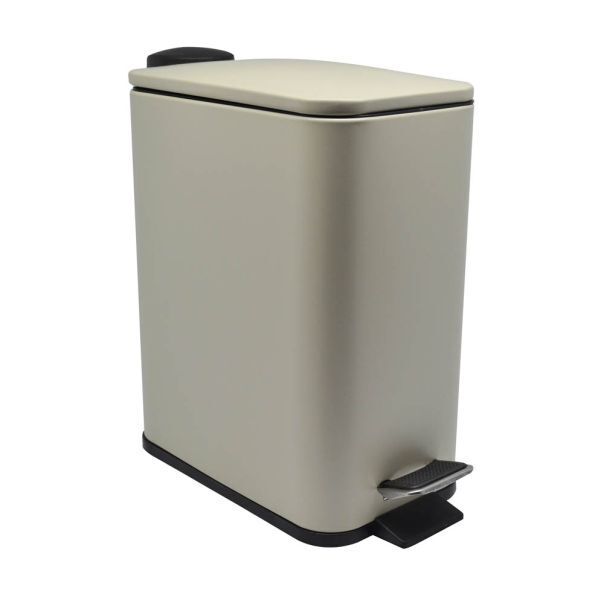 ΚΑΛΑΘΙ ΜΠΑΝΙΟΥ ΟΡΘΟΓΩΝΙΟ 5l INOX ΜΠΕΖ SOFT CLOSE ANKOR 811854 ...